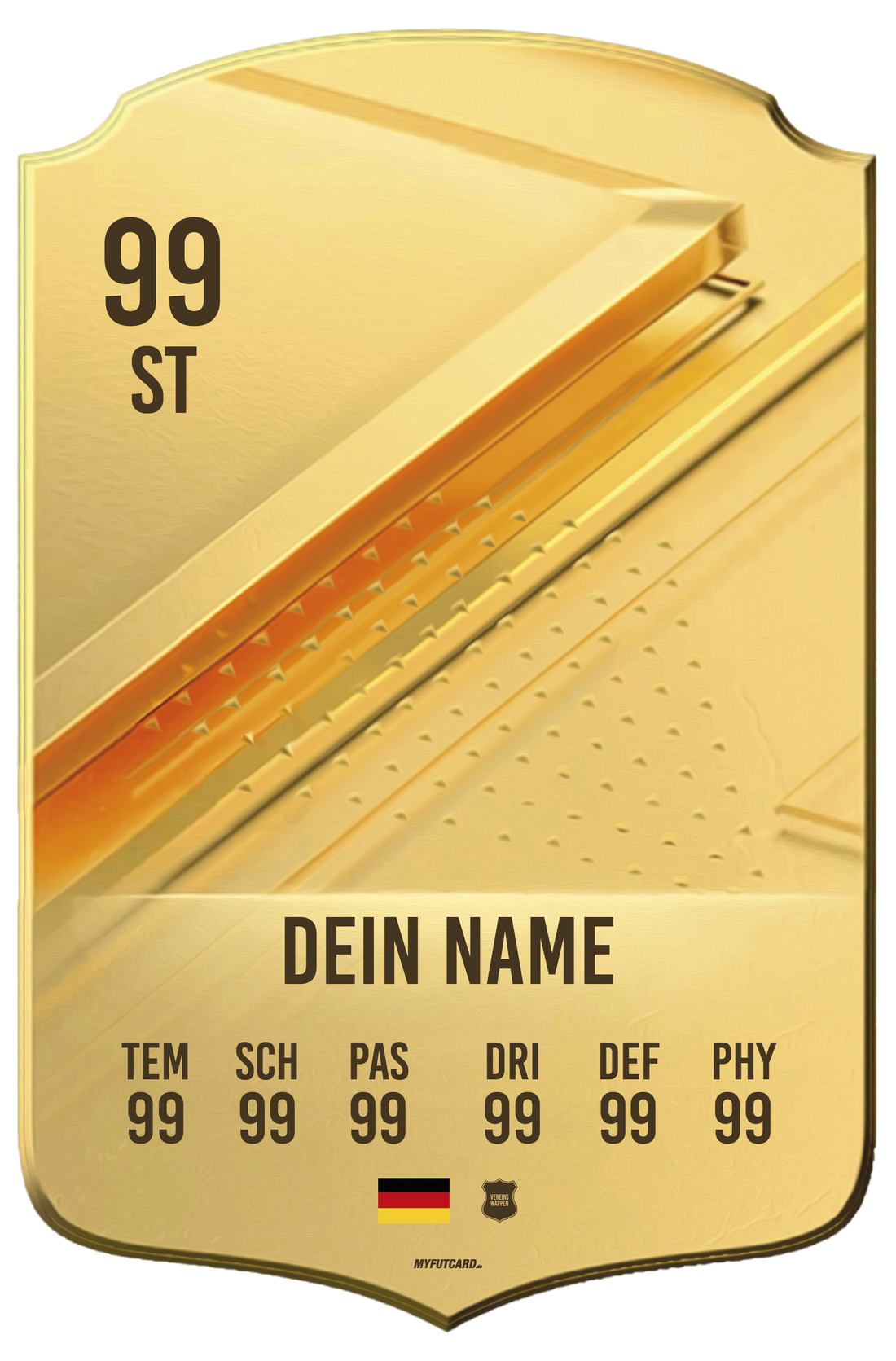 Personalisierte FUT Cards im sportlichen Look | MYFUTCARD.de